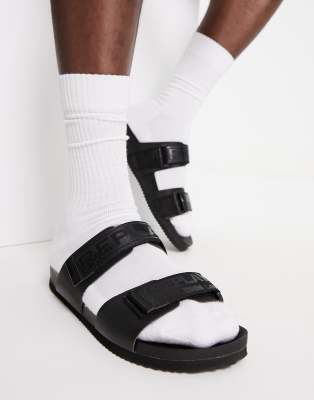 Replay sliders in black | ASOS
