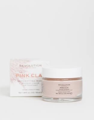Revolution Skincare Pink Clay Detoxifying Face Mask 50ml | ASOS