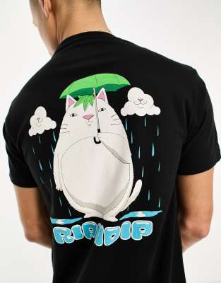 RIPNDIP splish splash t-shirt in black with chest and back print | ASOS