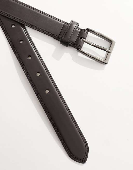 River Island belt in dark brown | ASOS