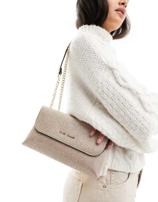 River Island cross body envelope bag in gold | ASOS