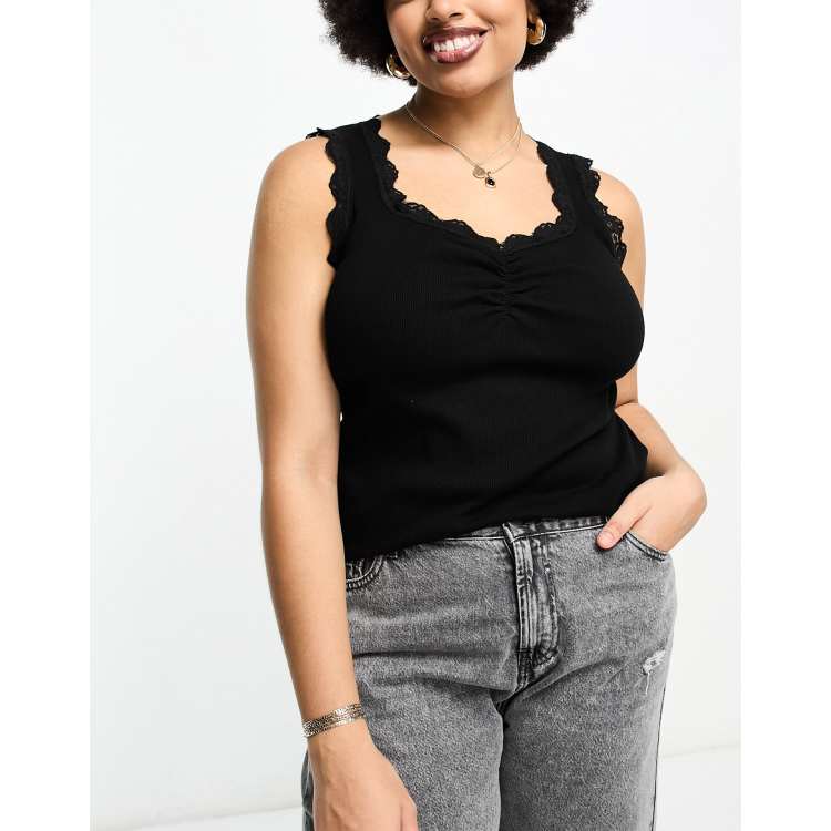 Plus Size Lace Tank Top