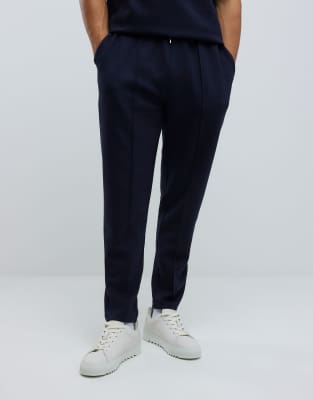 River Island Slim fit joggers in navy | ASOS