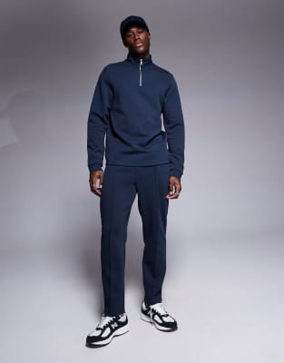 River Island smart joggers co-ord in navy | ASOS