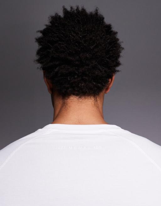 River Island tech muscle fit t-shirt in white | ASOS