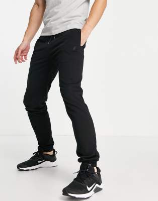 Russell Athletic basic logo joggers in black | ASOS