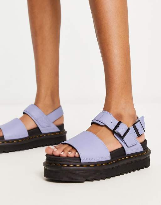 Sandalias azul zen de cuero Voss de Dr Martens | ASOS