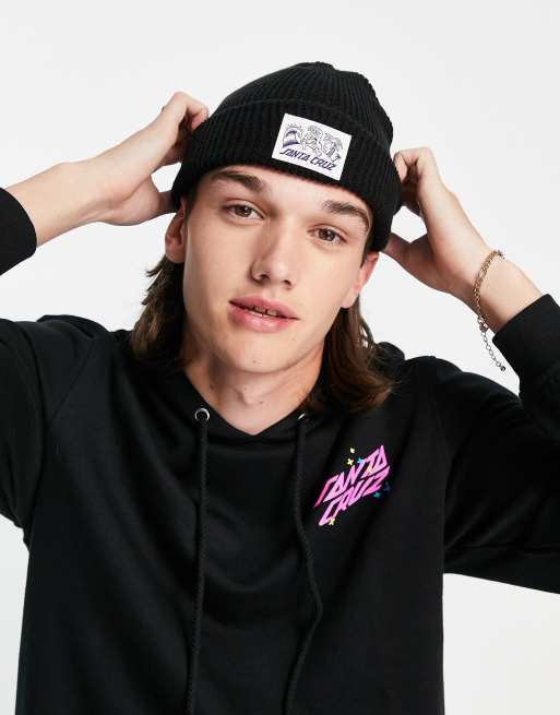 Santa Cruz beach bum beanie in black | ASOS