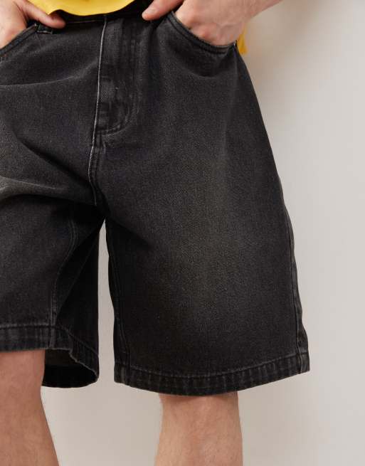 Santa Cruz Big denim shorts in washed black | ASOS