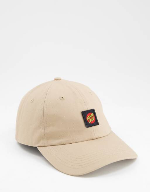 Santa Cruz classic dot cap in beige | ASOS