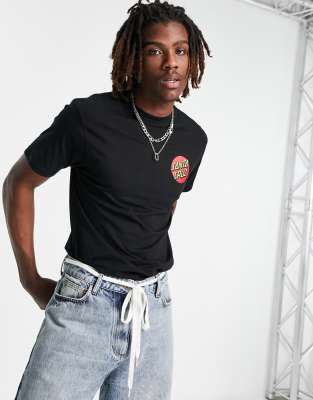 Santa Cruz classic dot t-shirt in black | ASOS