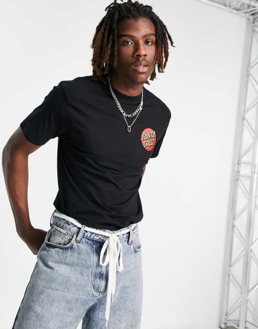 Santa Cruz classic dot t-shirt in black | ASOS