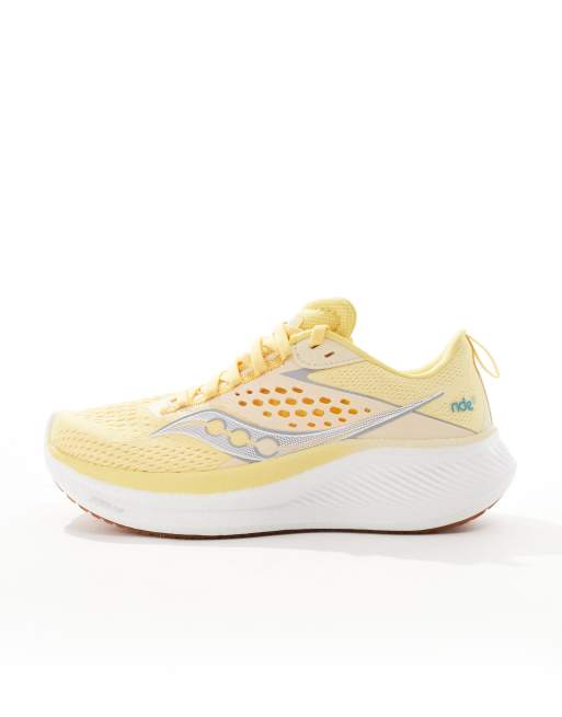 Saucony Ride 17 neutral running trainers in finch and gum ASOS