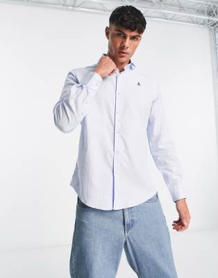 Scalpers - Elisee - Chemise rayée - Bleu ciel | ASOS