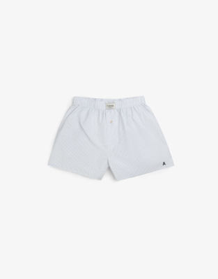 Scalpers Harley boxers in sky blue check | ASOS