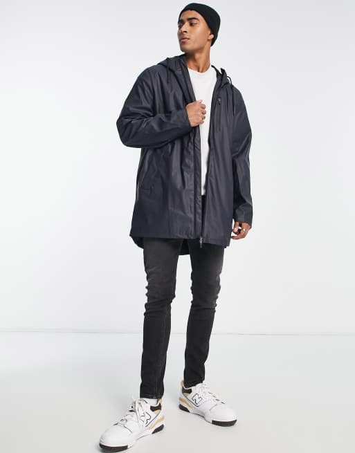 Scalpers – Regenjacke in Marineblau mit Kapuze | ASOS