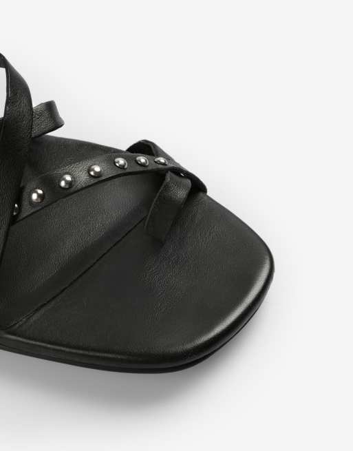 Scalpers Roma braid sandals in black | ASOS