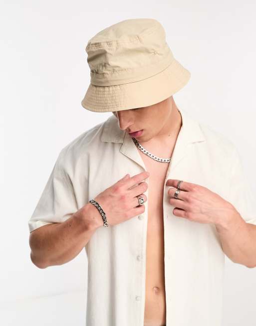 Selected bucket hat in beige | ASOS