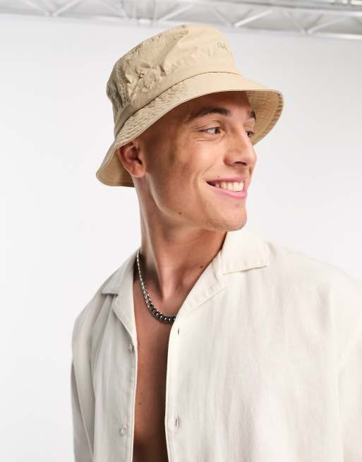 Selected bucket hat in beige | ASOS