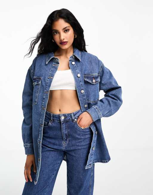Selected Femme denim co-ord in blue - MBLUE | ASOS