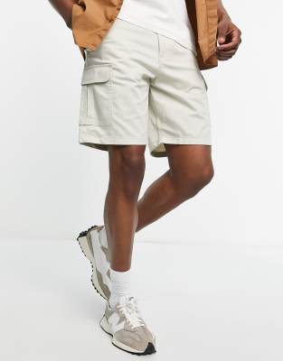Selected Homme cargo shorts in stone | ASOS