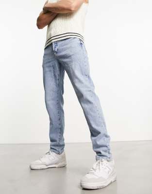 Selected Homme - Jean fuselé slim à délavage clair | ASOS