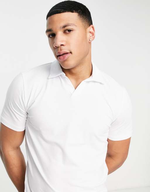 Selected Homme - Polo avec col à revers - Blanc | ASOS