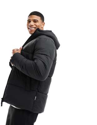 Selected Homme Short Puffer Jacket In Black | ModeSens
