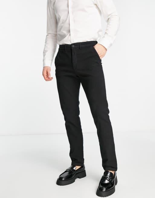 Selected Homme slim fit smart pants in black | ASOS