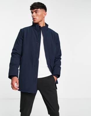 Selected Homme Technical Coat In Navy | ModeSens