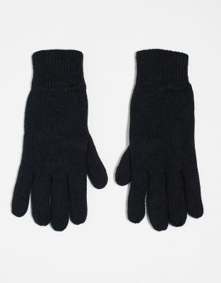 Selected Homme wool gloves in black ASOS