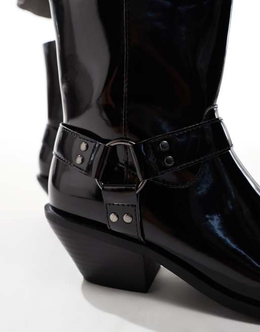 SEQWL western ankle boots in black | ASOS
