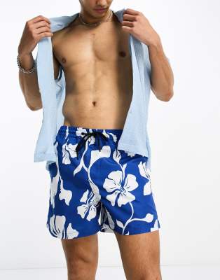 Shorts de baño azules con estampado floral de Only & Sons | ASOS