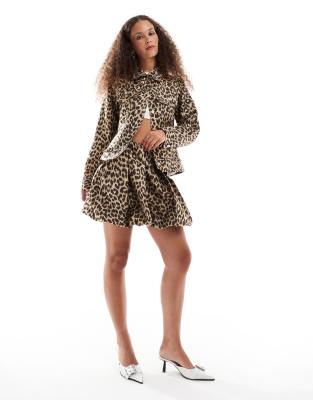 Sister Jane - Ensemble coupe boule en jacquard léopard | ASOS