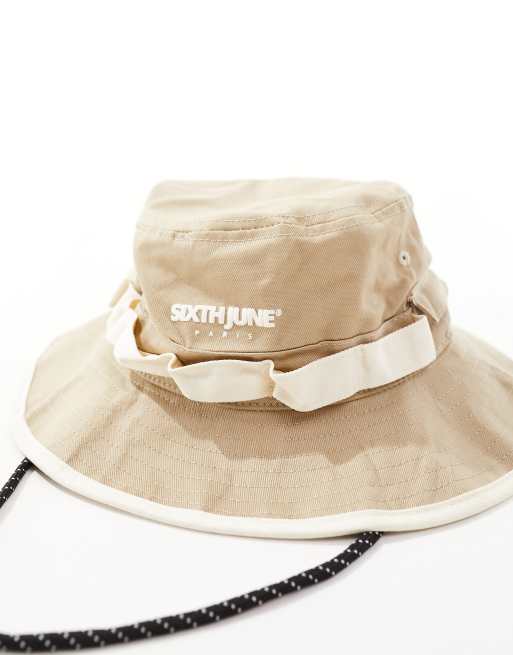 Sixth June bucket hat in beige | ASOS