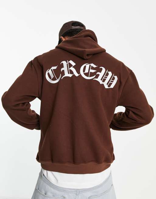 Sixth June gothic hoodie in brown | ASOS