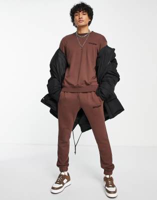 Sixth June tracksuit set in brown | ASOS