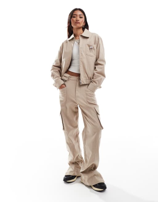 Sixth June utility jacket in beige (part of a set) | ASOS