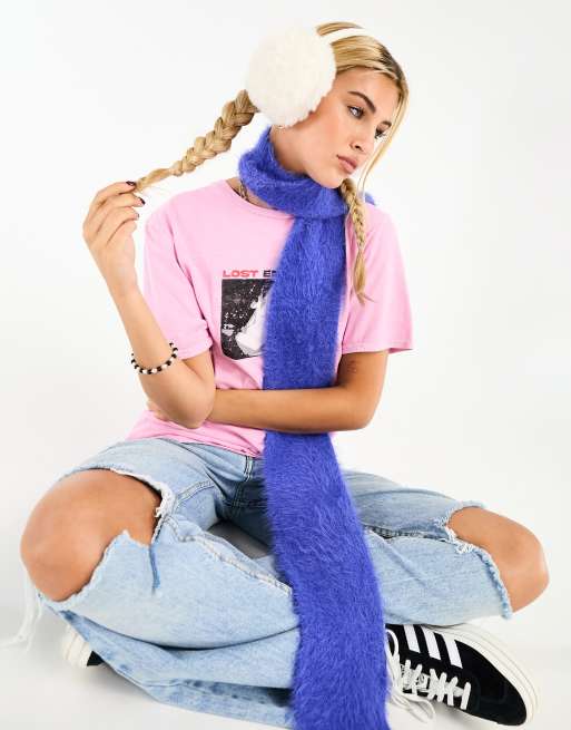 Skinnydip borg fluffy ear muffs in cream | ASOS