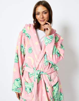 Skinnydip Disney Pascal Print Dressing Gown in Pink | ASOS