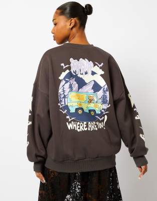 Skinnydip London Scooby Doo Where Are You Sweatshirt in Acid Wash | ASOS