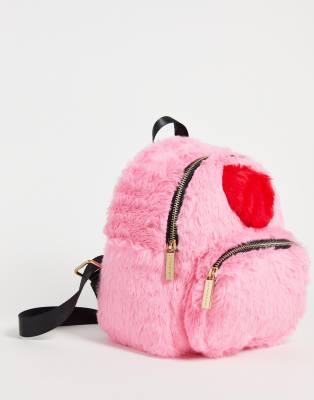 Skinnydip Mini Alba Heart Backpack In Pink-black | ModeSens
