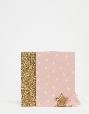 Skinnydip pink and gold wrapping paper and gift tag set | ASOS