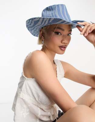 Sombrero vaquero de estilo wéstern con estampado de cebra de ASOS ...