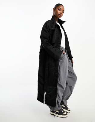 Something New x Aisha Potter - Trench-coat long en nylon à étiquette ...