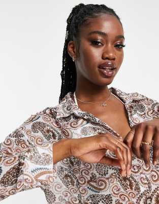 South Beach beach shirt in paisley print | ASOS
