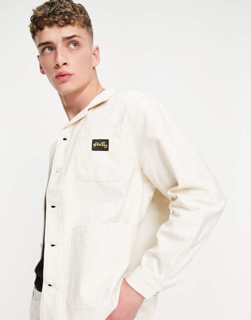Stan Ray painters jacket with pocket detail in ecru | ASOS