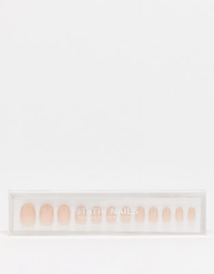 Static Nails Reusable Pop-On Manicures Round - Double French | ASOS