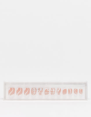 Static Nails Reusable Pop-on Manicures Square - Nude Sway-neutral ...