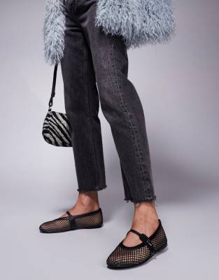 Steve Madden – Rejoice-M – Netz-Ballerinas in Schwarz | ASOS